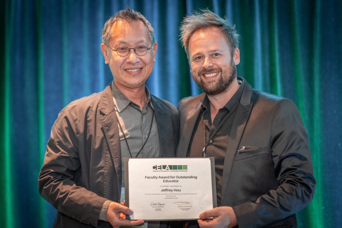 LARCH Professor Jeff Hou and Associate Professor Ken Yocom honored at ...