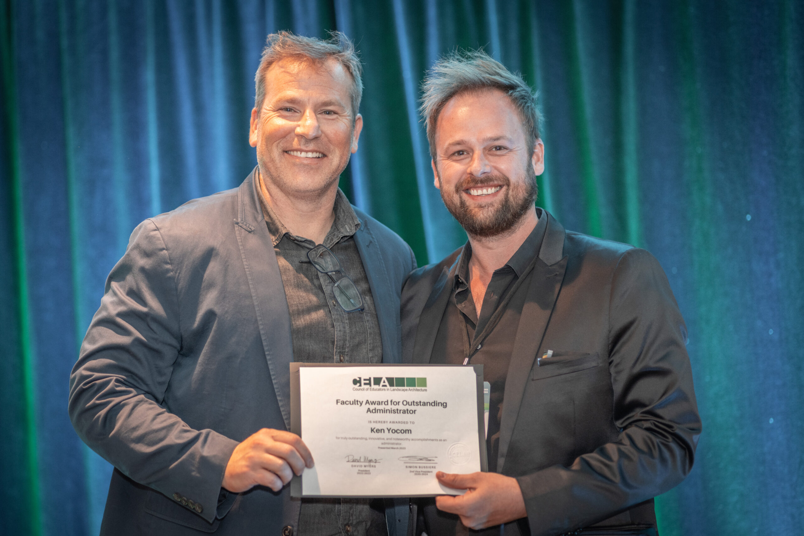 LARCH Professor Jeff Hou and Associate Professor Ken Yocom honored at ...