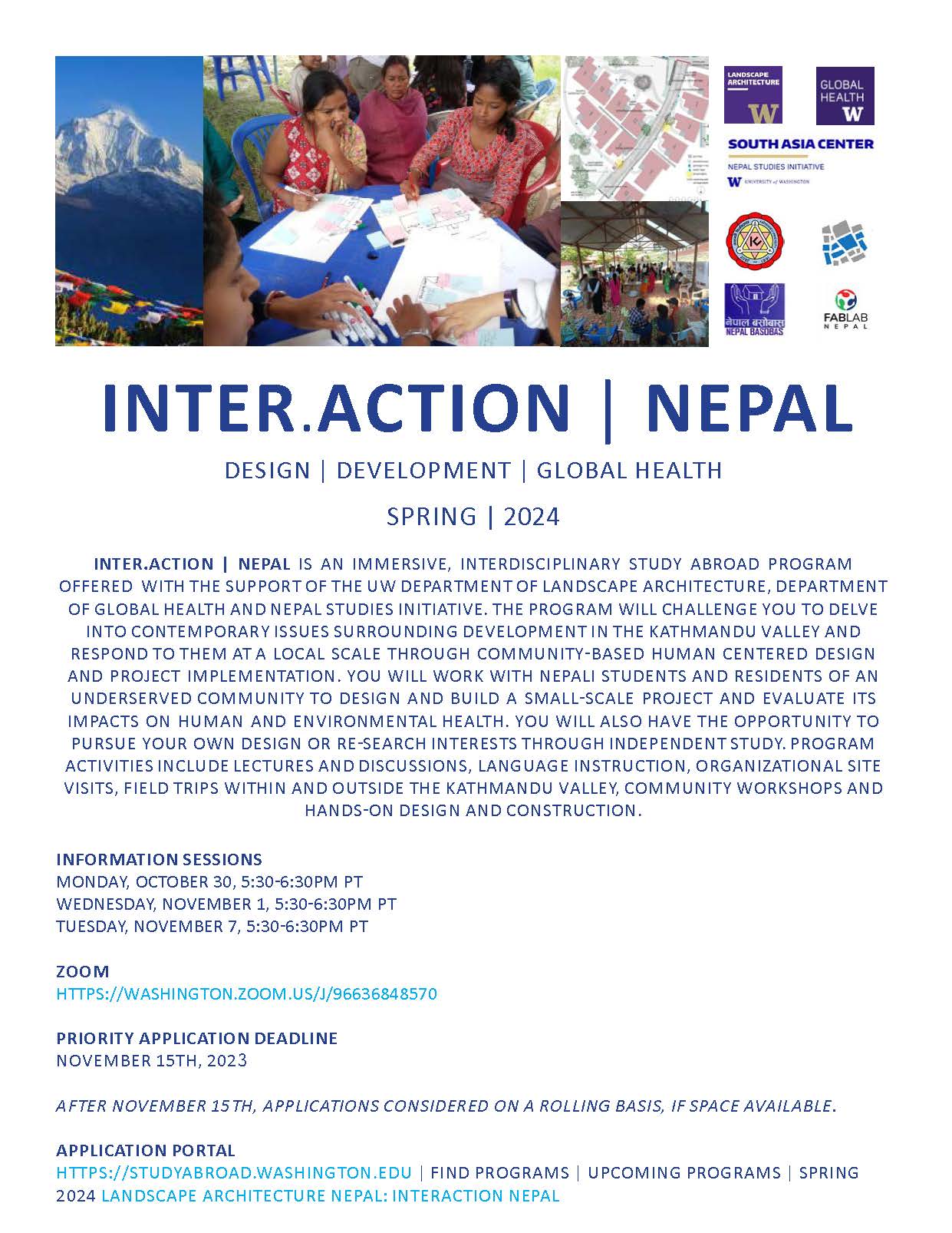 Inter_Action_Nepal_Flyer_2024 - Landscape Architecture