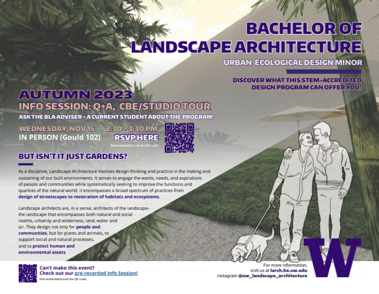 Bachelor’s of Landscape Architecture Info Session - Landscape Architecture